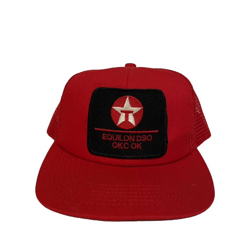 New Vintage 80’s K-Products Texaco Patch Red Snapback… - Gem